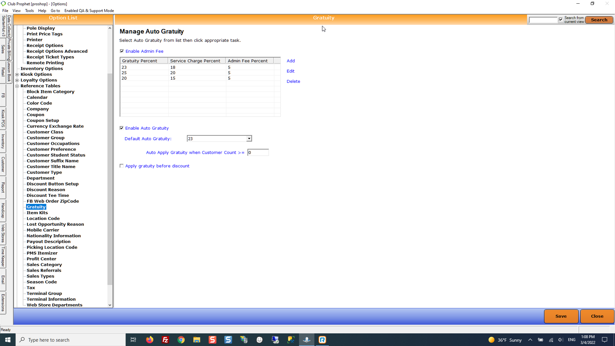 How to add and customize your auto gratuity and admin fees using the ...