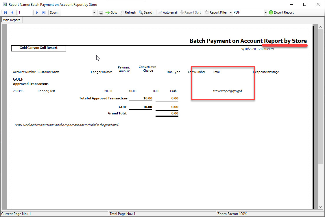 Enhancements to the Batch Payment on the Account report