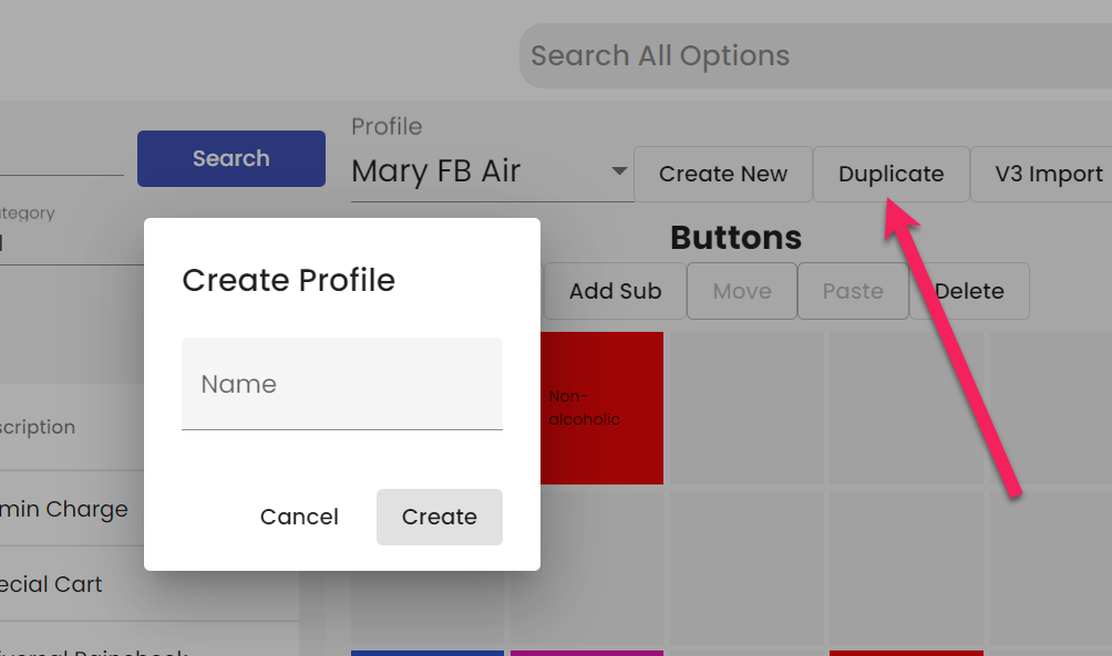 Overview of Quick Sale buttons for versions 3.100+