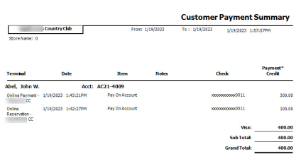 Setting up store codes for Online Billing payments