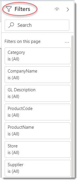 Supplier Inventory Status by GL Code