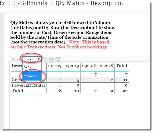 Qty Matrix - Description